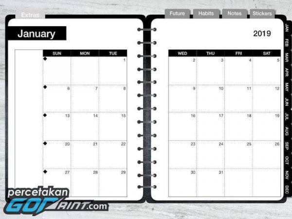 10 Contoh Desain Kalender Sederhana tetapi Menarik dan Efektif ...